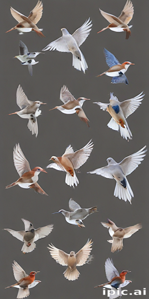A Stunning Collection of Various Birds in Flight Captured Beautifully.