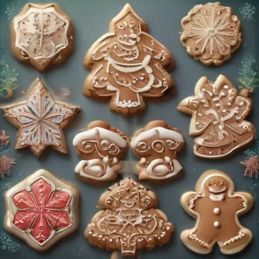 Deliciously Decorated Holiday Cookies in Festive Shapes and Colors ...