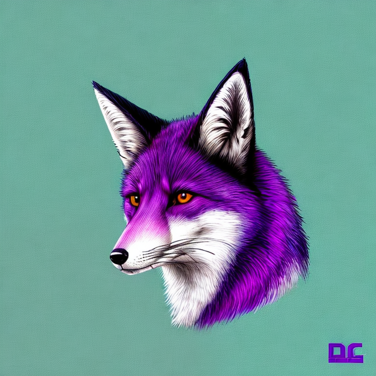 purple fox 2D
