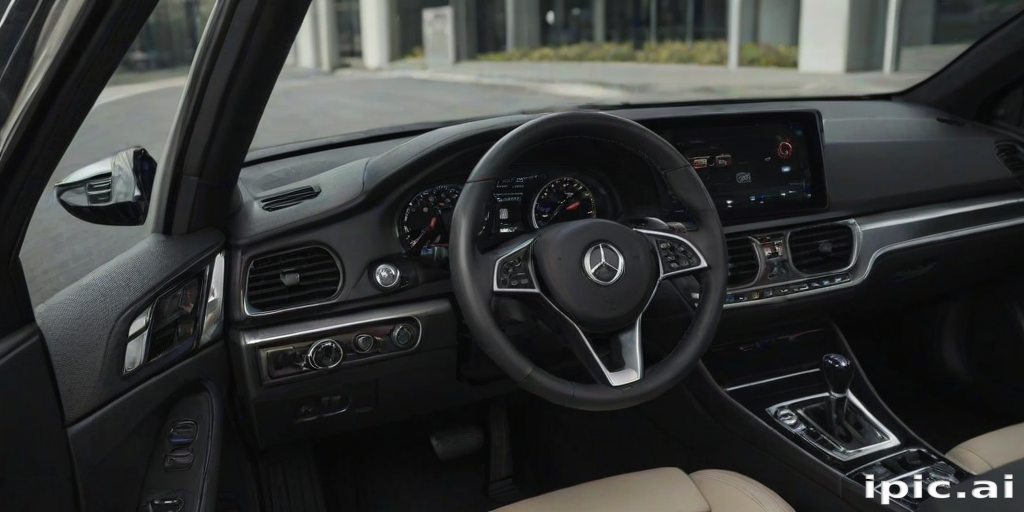 Luxurious Interior of a Modern Mercedes-Benz with Advanced Technology ...
