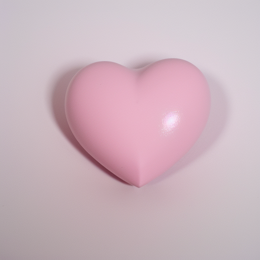 A Charming Pink Heart-Shaped Object Perfect for Expressing Love and ...