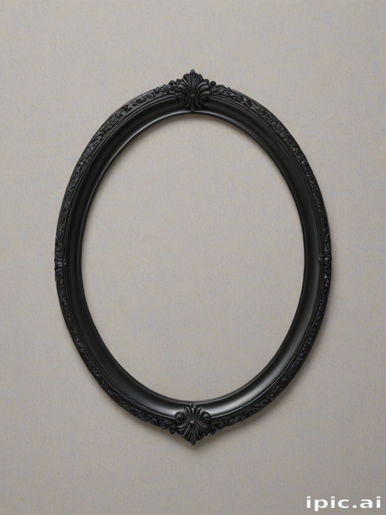 A Classic Black Decorative Frame Ready to Hold Your Favorite Artwork