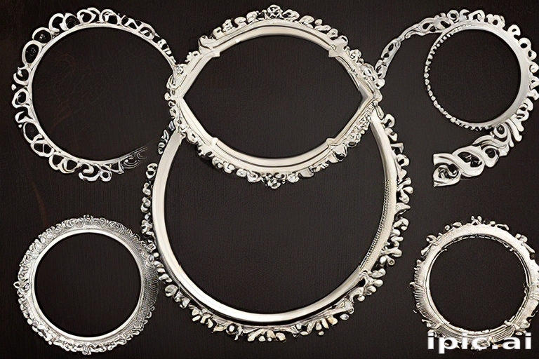 Elegant Collection of Intricately Designed Silver Picture Frames on ...