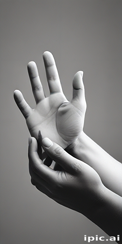 Intertwined Hands Expressing Connection and Unity in Monochrome Art