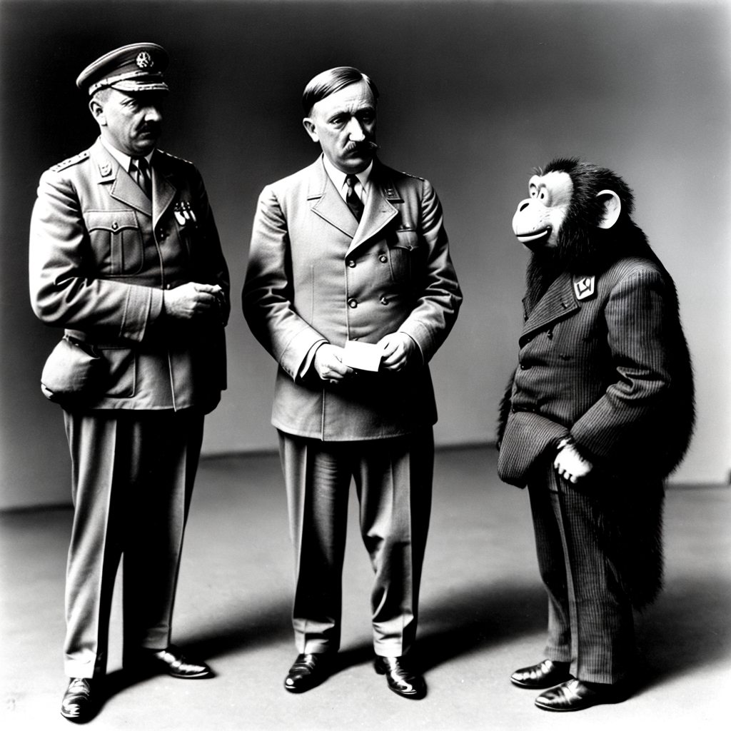 adolf hitler buying a monkey