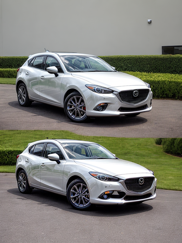 White Mazda 3 with a remote start