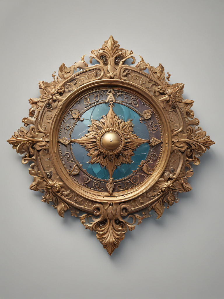 Exquisite Antique Wall Clock with Intricate Gold Detailing and ...