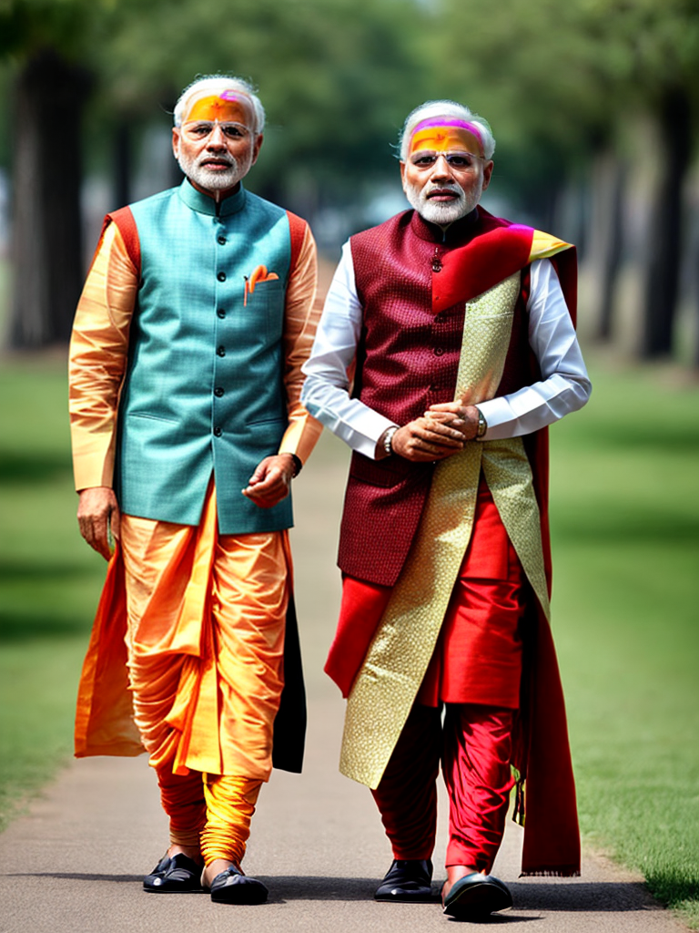 narendra modi and shree ram getup