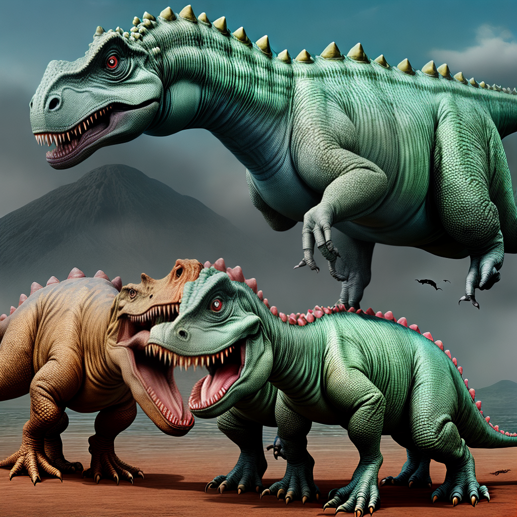 Dinosaurs eat humans