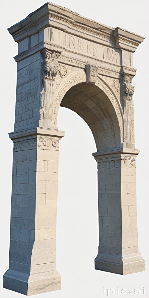 An Impressive Stone Archway Featuring Intricate Carvings and Historical ...