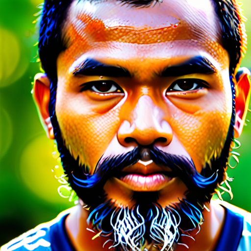 indonesian man beard