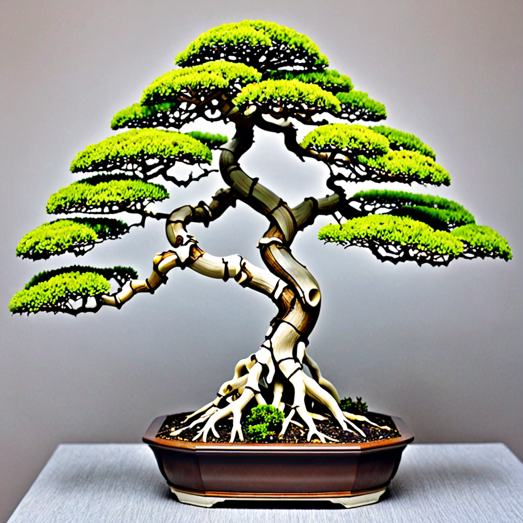 Bonsai Tree Made Out Of Bones