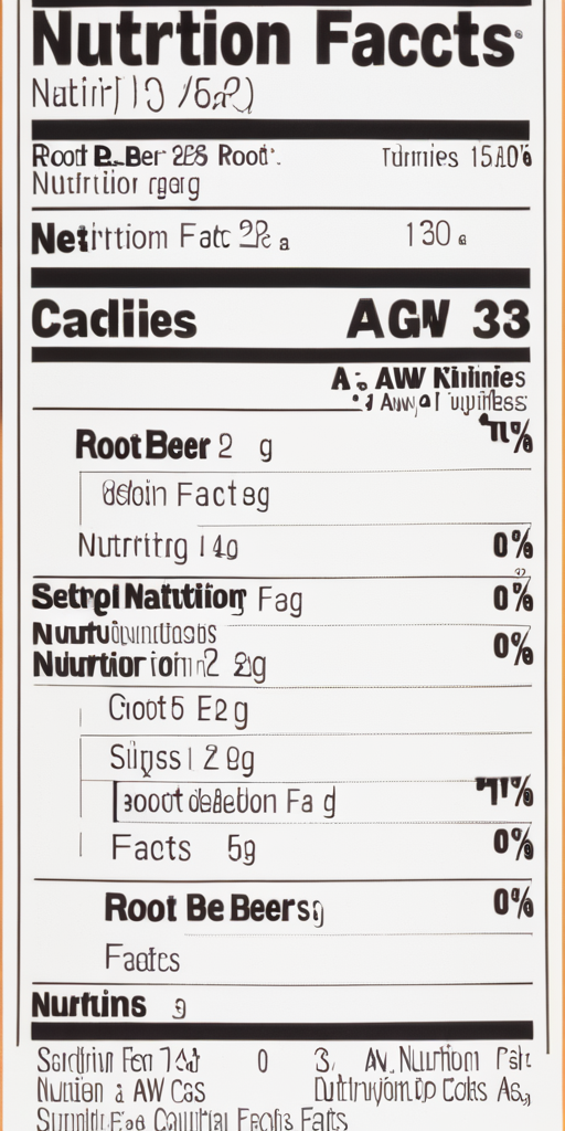 Detailed Nutritional Facts for Root Beer Including Ingredients and ...