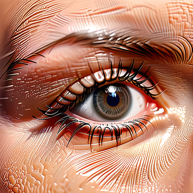 Close-Up of an Intricately Detailed Human Eye with Striking Features