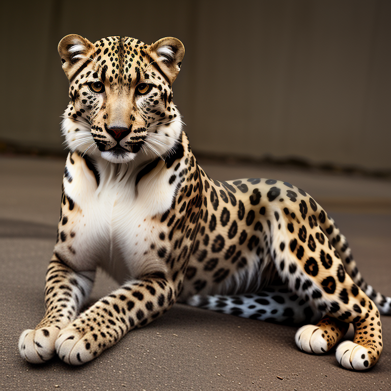 Majestic Leopard Staring Intently at the Camera in Natural Habitat