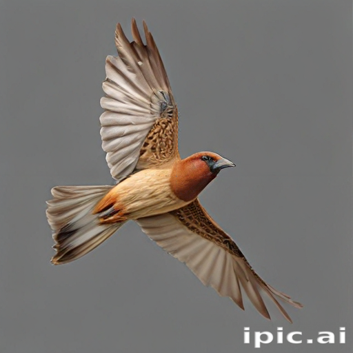 A Beautiful Bird in Flight with Stunning Feathers and Graceful Wings.