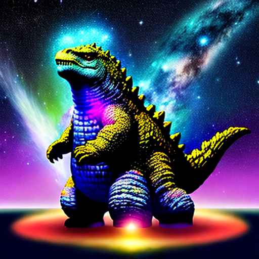 Galaxy Godzilla realistc