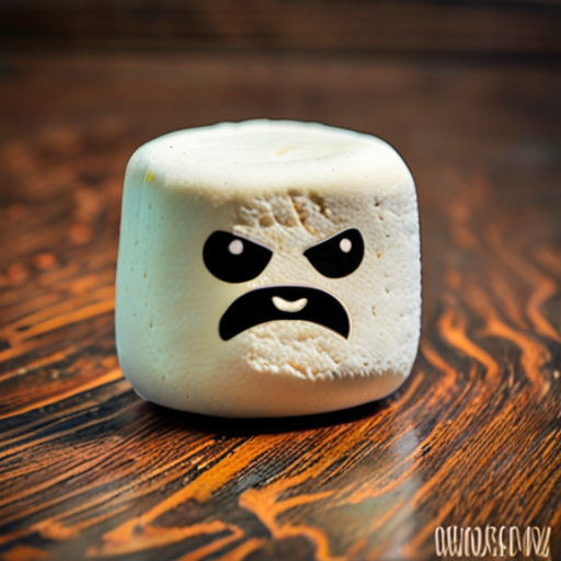 Make a marshmallow angry