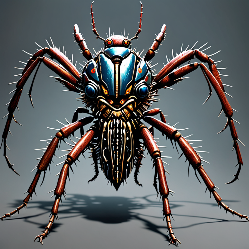 create an image of a character that has a trait related to computer ...