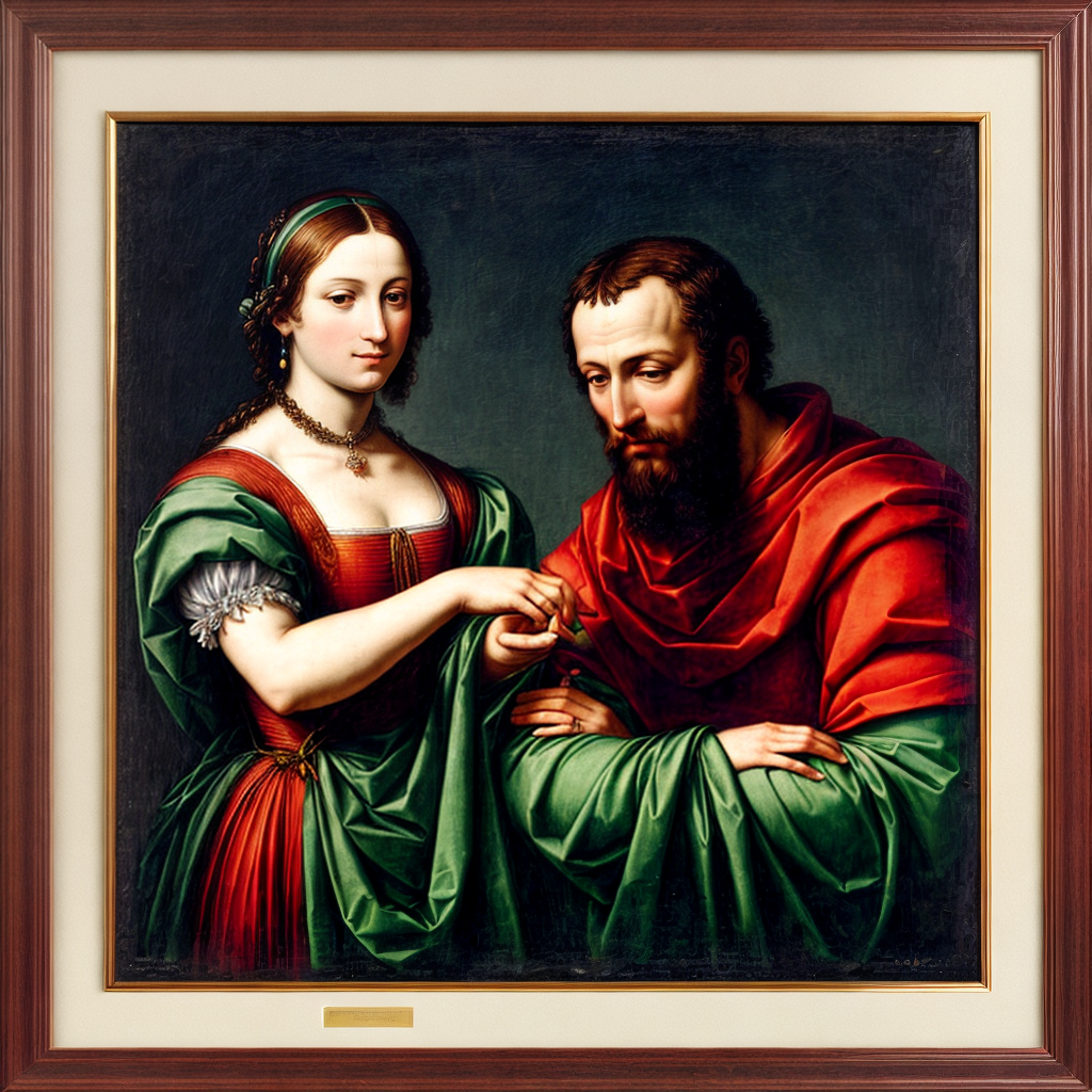 framed portrait picture of Renaissance Fine Art by Michelangelo （copy ...