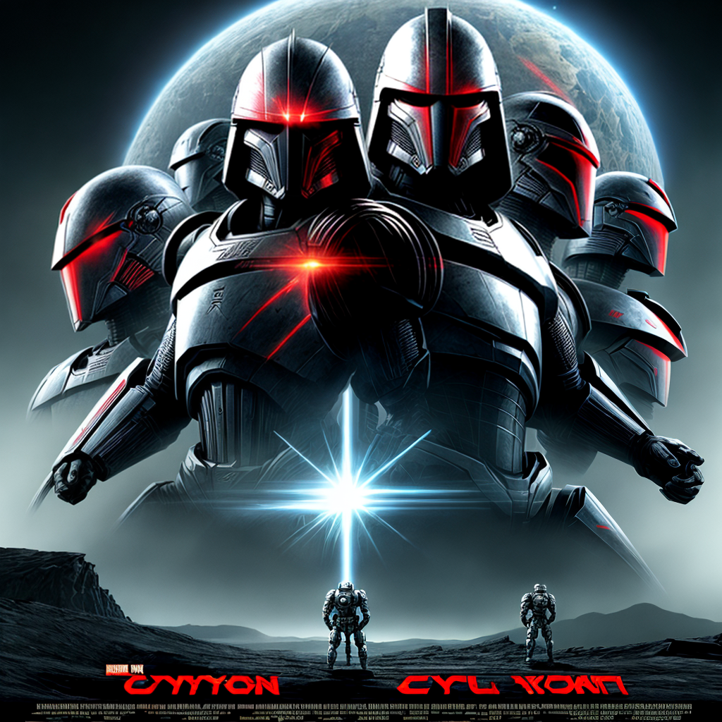 cylon base star movie poster art