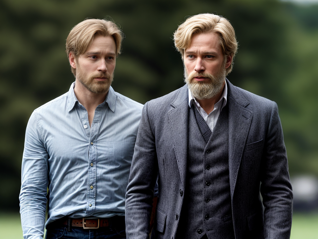 Blond and Bearded Prince Hamlet from Shakespeare