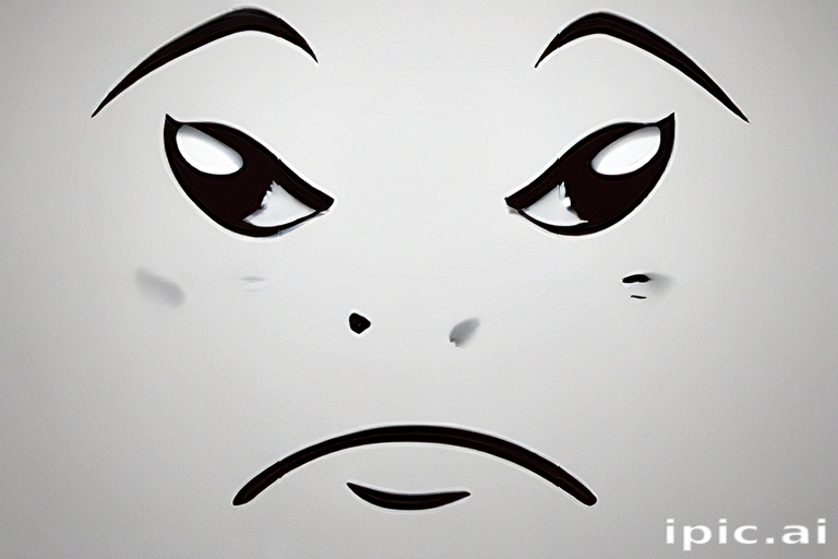 A Simple Expression of Sadness Captured in a Minimalist Artwork