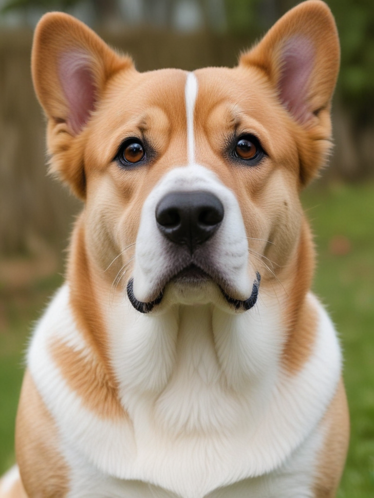 A Charming Close-Up of a Playful and Friendly Corgi Dog