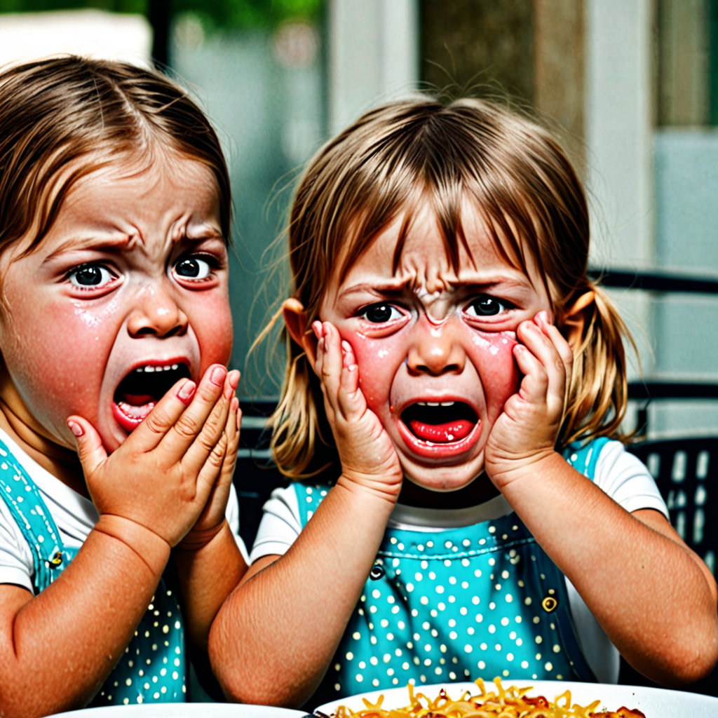 hungry kids crying
