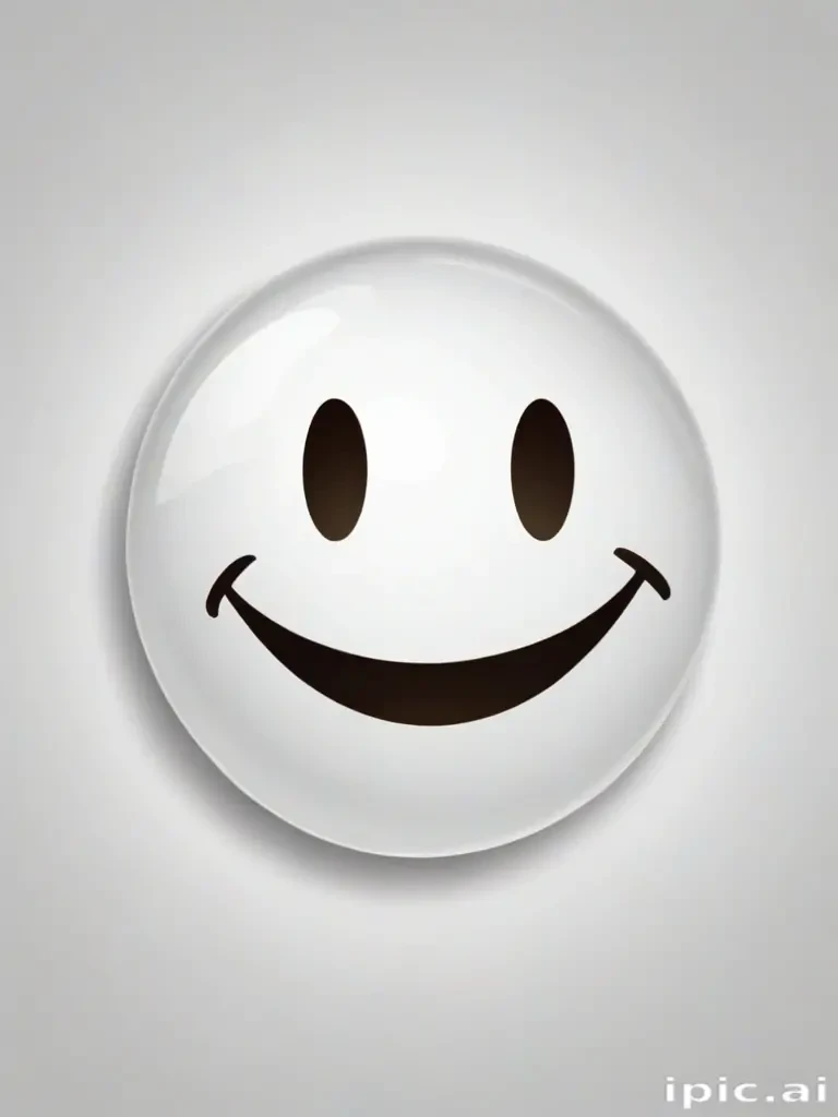 A Cheerful Smiley Face Icon on a Subtle Gray Background Design.
