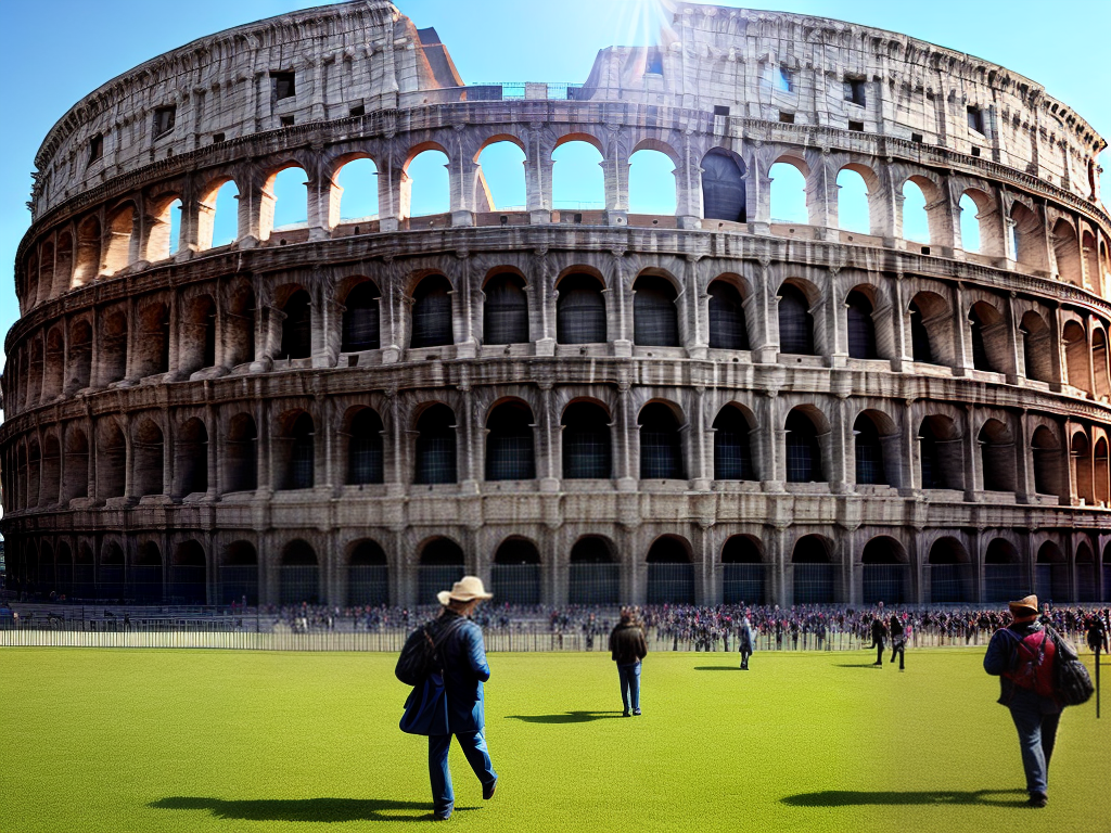 The Colosseum in Rome in the second century AD