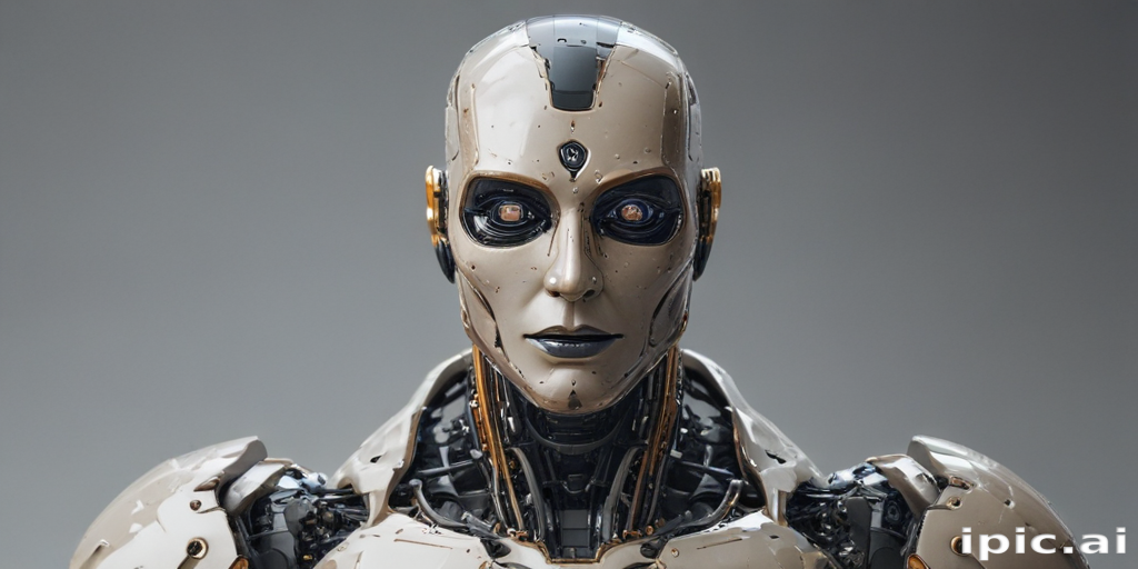 Futuristic Humanoid Robot with Sleek Design and Intricate Mechanical ...