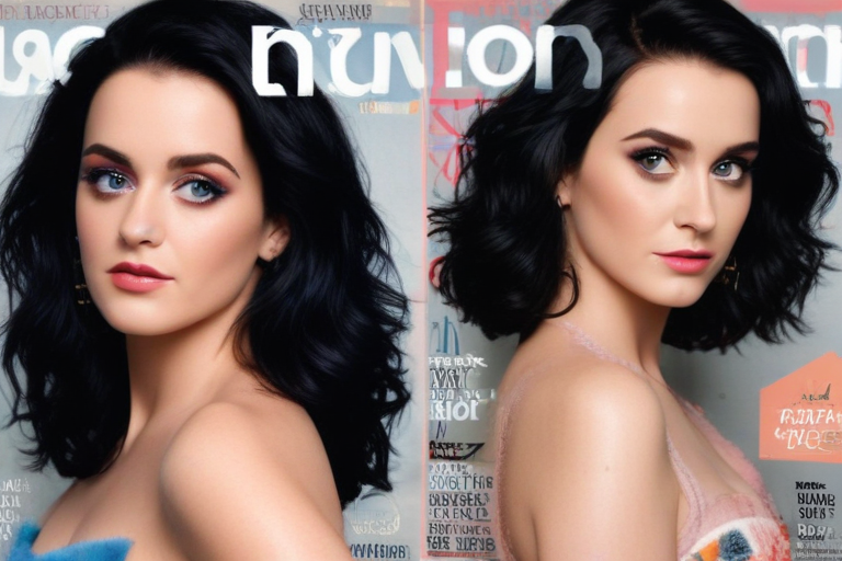 collage of katy perry magazine covers