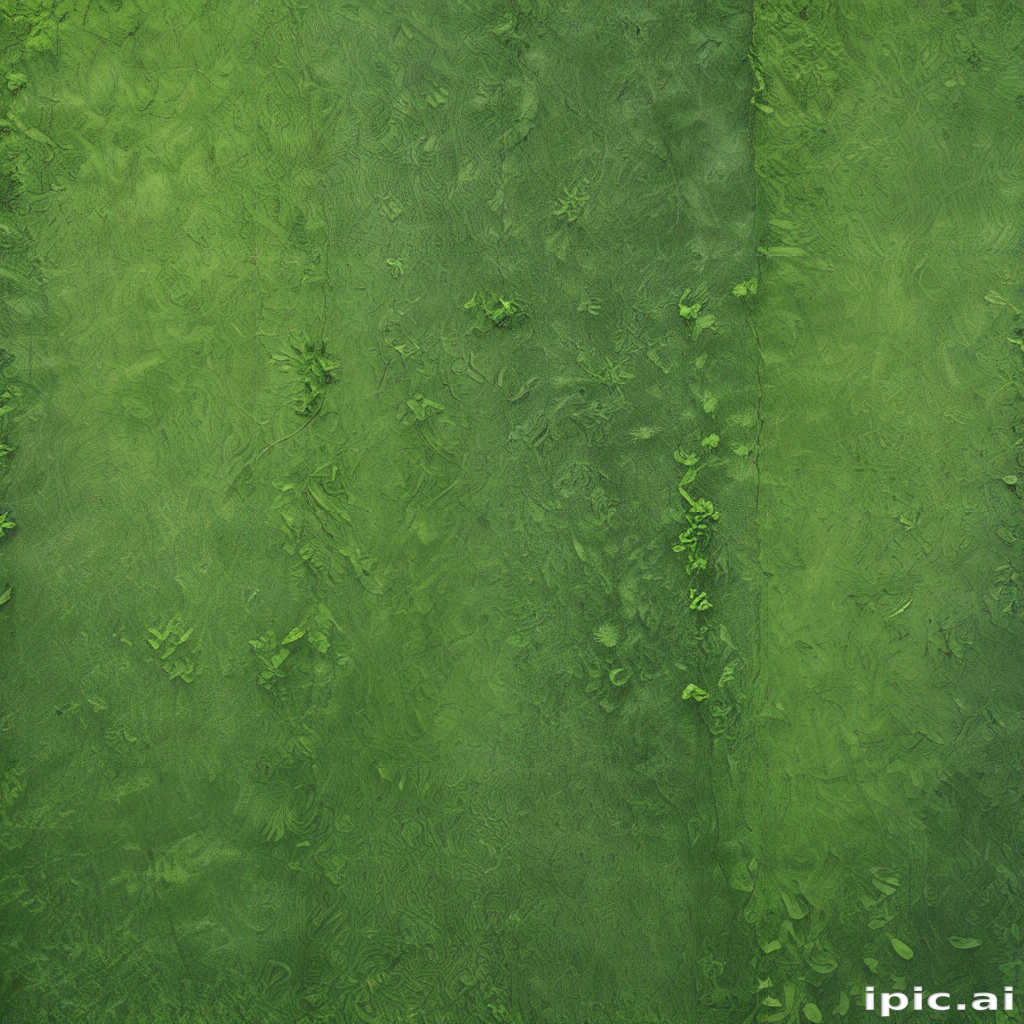 Textured Green Surface with Varying Shades and Patterns of Nature