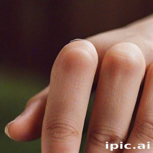 Close-Up View of a Hand with Delicate Fingers Against a Soft Background