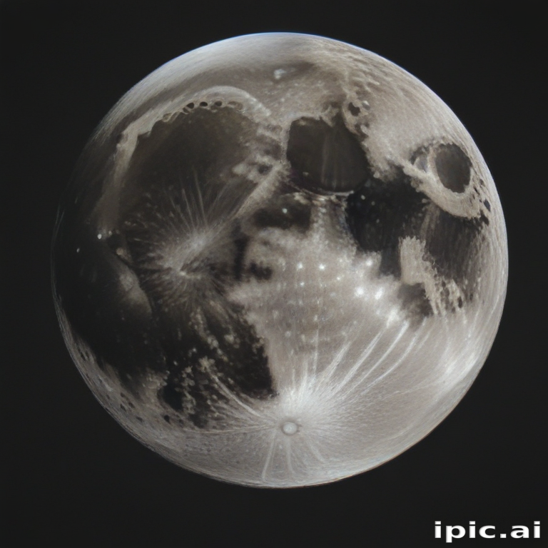 Captivating Close-Up of a Celestial Body Showcasing Unique Surface Features