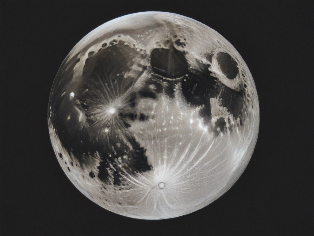 A Stunningly Detailed Close-Up of the Moon's Surface Features and Textures