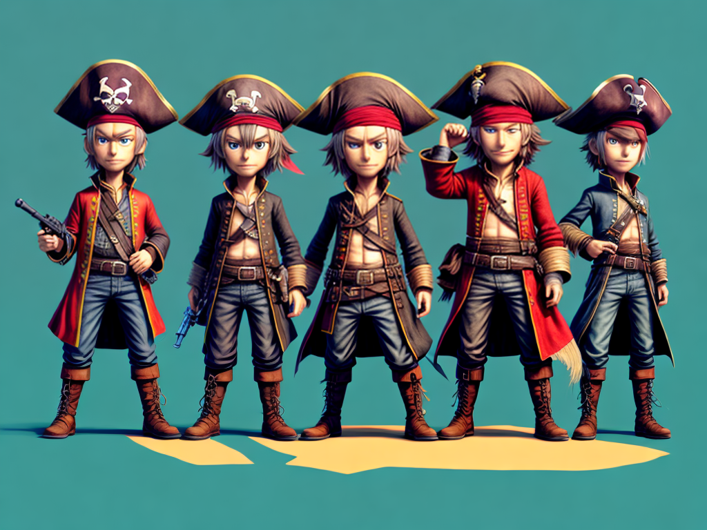 pirates,statek,papuga,ryba,ogien
