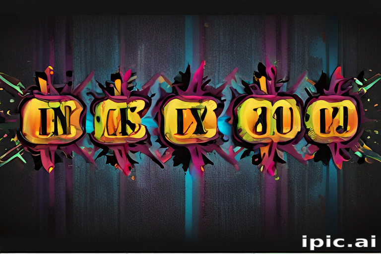 Vibrant Urban Graffiti Art Featuring Bold Letters with Colorful Background