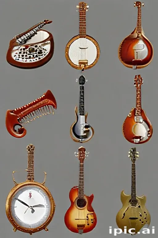A Collection of Unique Musical Instruments Showcasing Diverse Designs ...