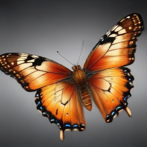 Stunning Close-Up of a Vibrantly Colored Orange Butterfly with ...