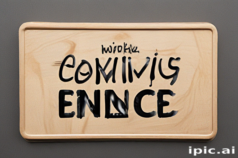 Creative Wooden Sign Featuring Unique Typography and Artistic Design ...