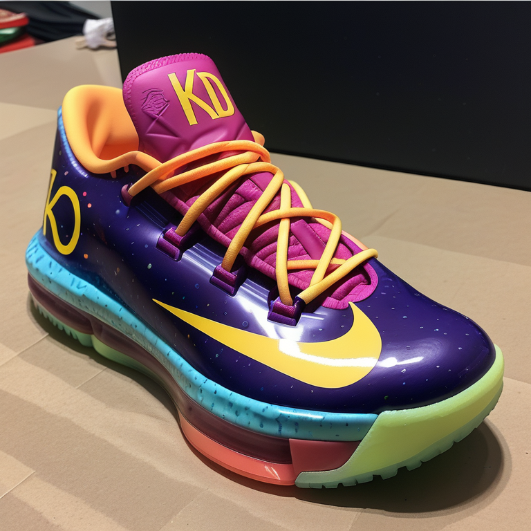 Vibrant and Colorful Nike KD Basketball Shoe for Stylish Performance