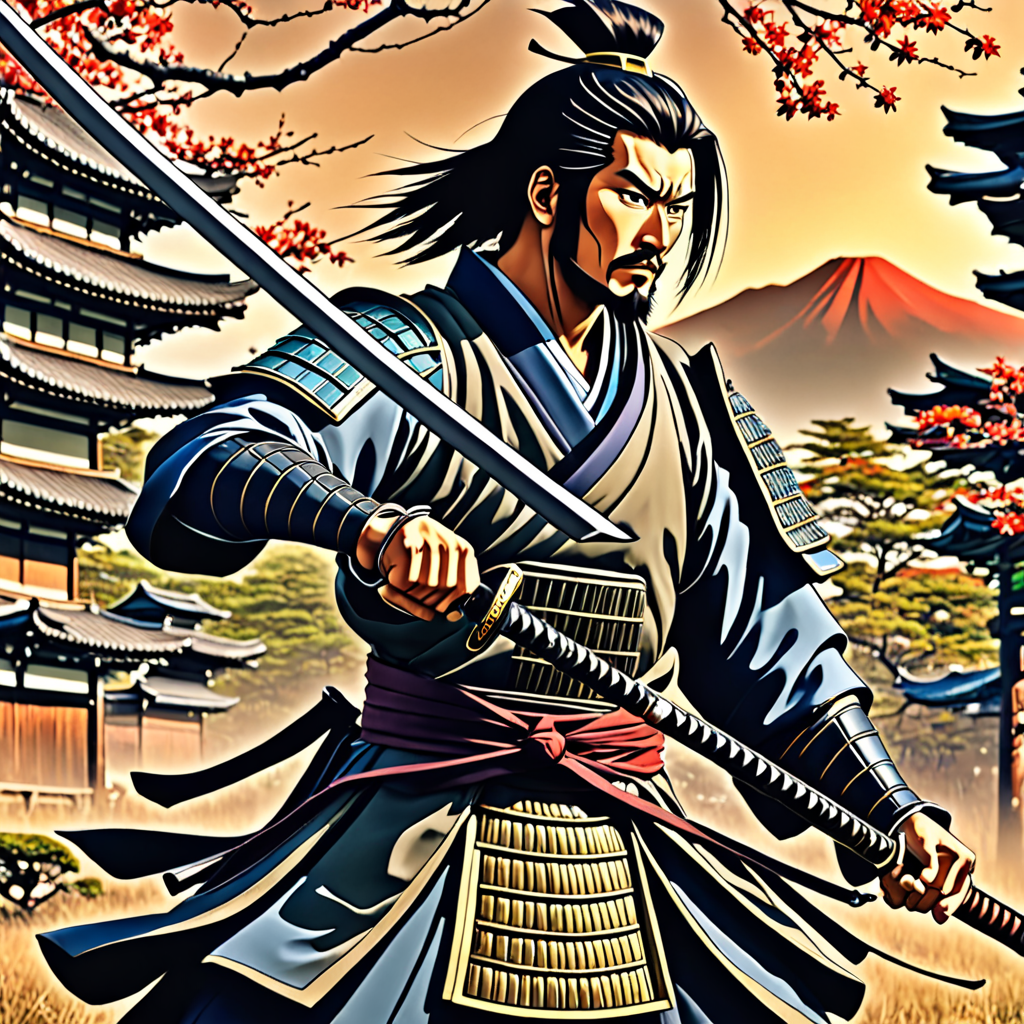 japanese samurai anime manga fighting