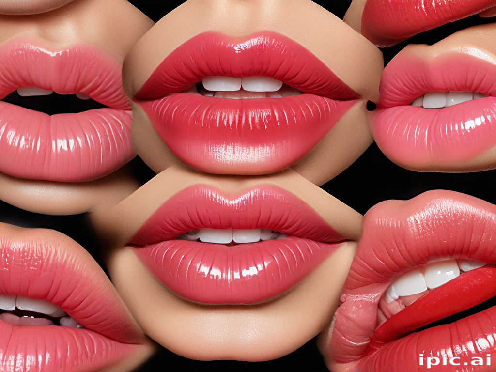 An Array of Stunning Lip Colors Showcasing Various Glossy Finishes and ...