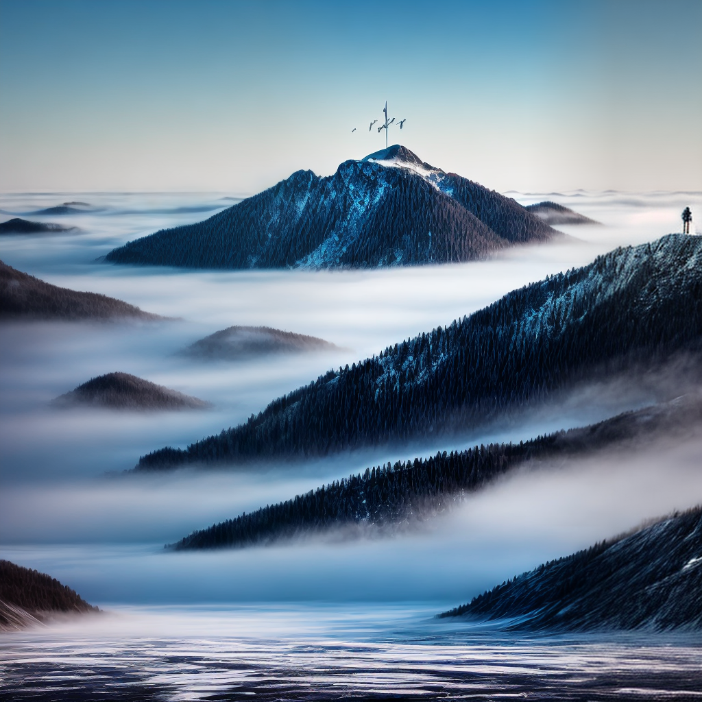 nightmare Nightmares under fog and darkness with ice ice bridges above ...