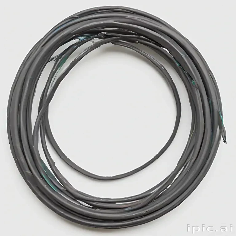 Coiled Black Wire Ready for Various Electrical and DIY Projects