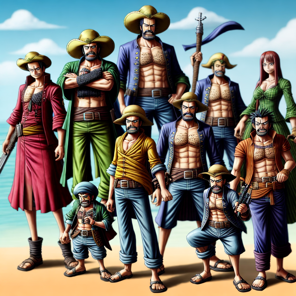 blackbeard and his crew one piece characters