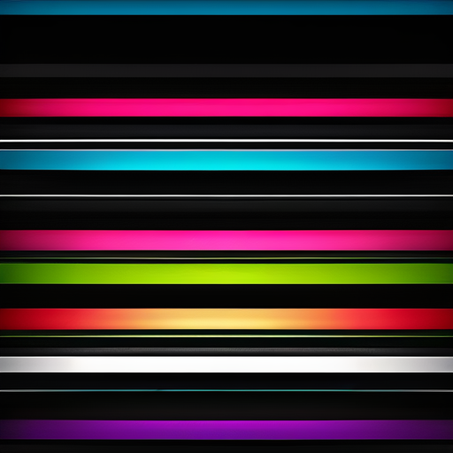 Colorful Horizontal Stripes Creating a Modern and Vibrant Abstract Display.