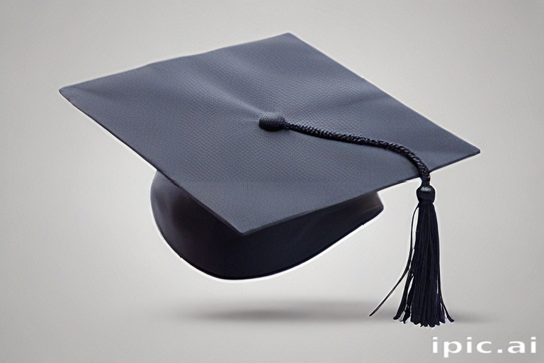 Traditional Graduation Cap Representing Achievement and Academic ...